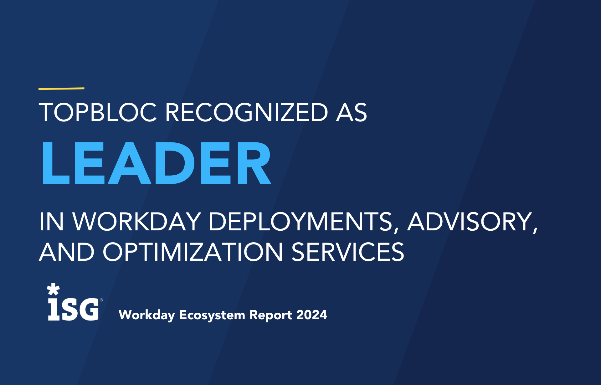 TopBloc Leads in Workday Implementation & Optimization